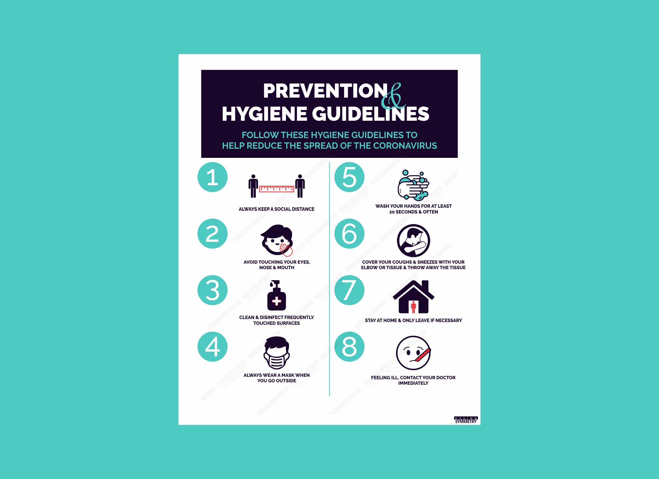Corona Virus Awareness Posters & Signage - Design Symmetry